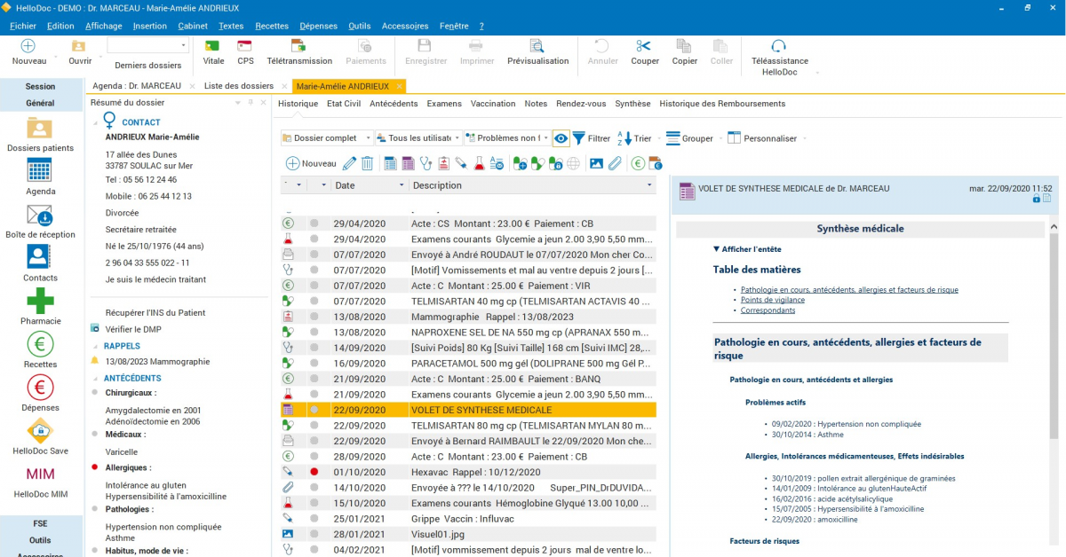 Hellodoc - Dossiers patients | CGM